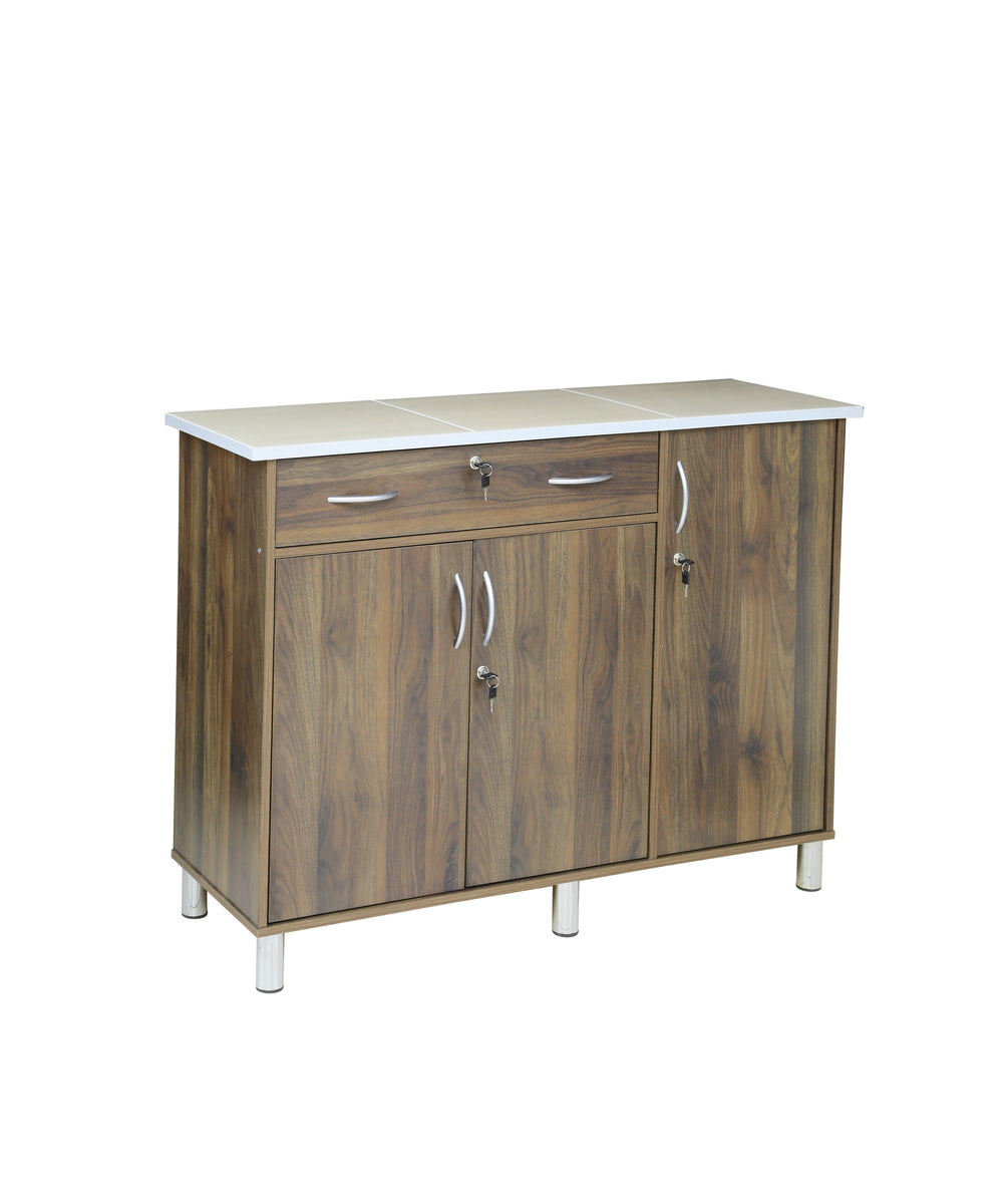 AFT 3 Door Kitchen Cabinet With Drawer | Colombia Walnut | New Arrival ...